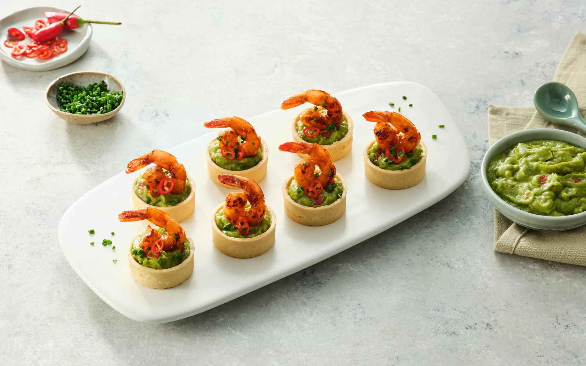 Guacamole & Chilli Prawn Tartlets | Simplot Foodservice