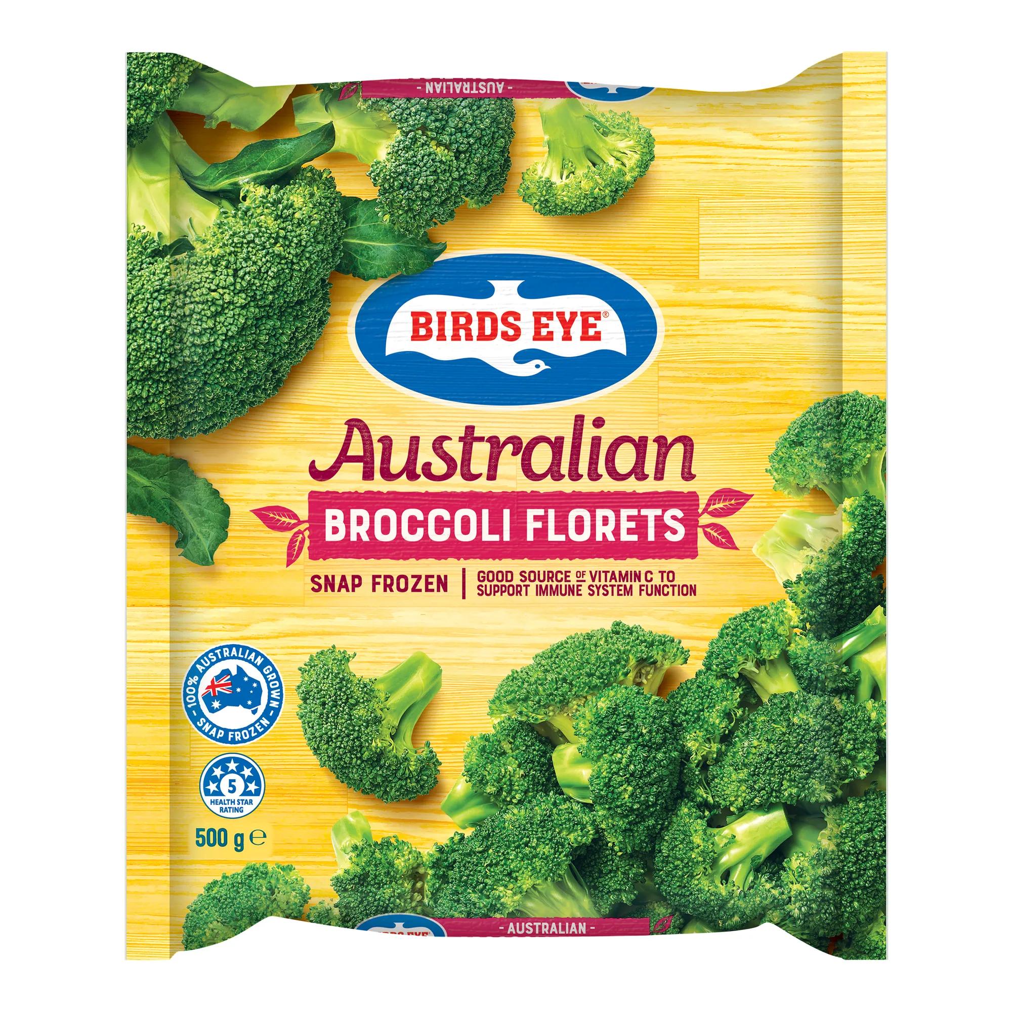 Birds Eye Snap Frozen Australian Broccoli Florets 500g | Birdseye